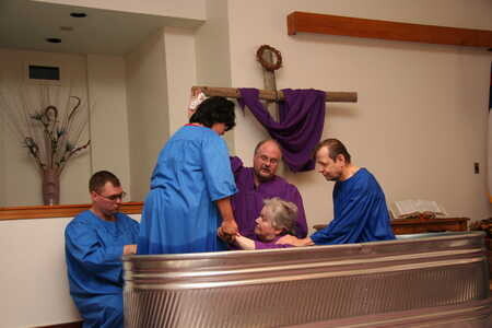 Baptism in a Stock Tank | Northwest Adventists